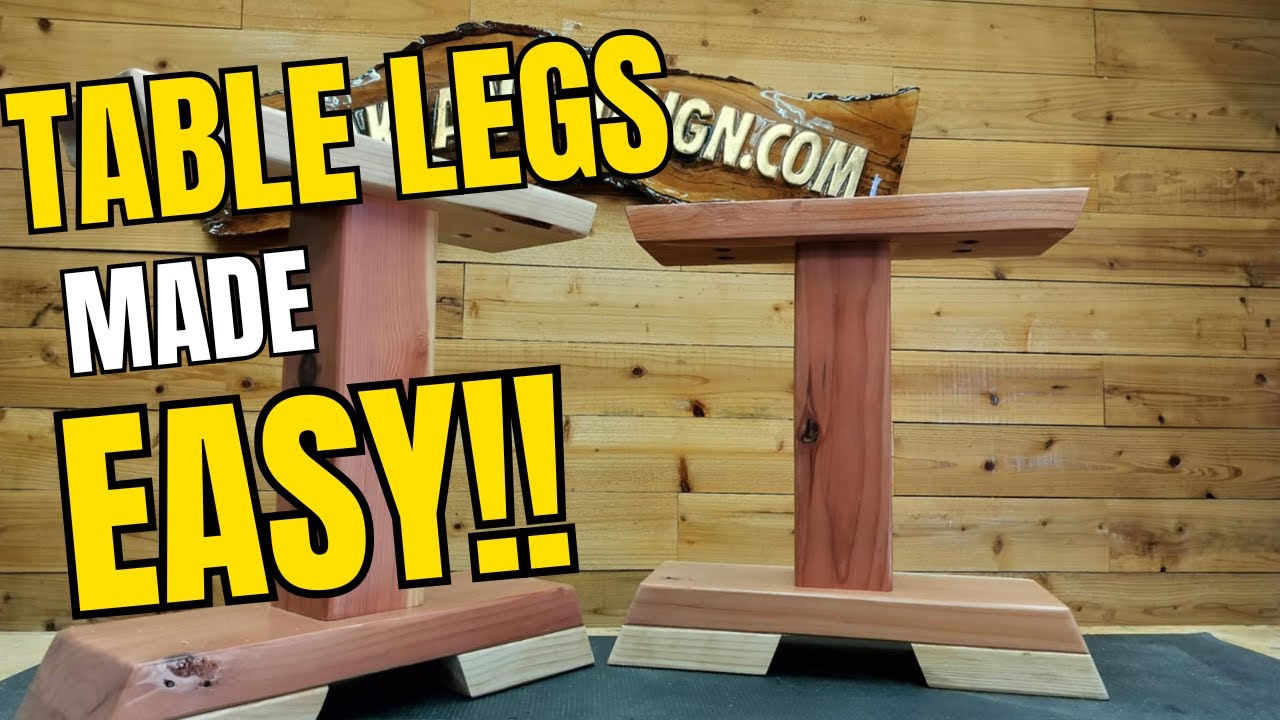 Coffee Table Legs Made EASY! - DIY Coffee Table Legs - YouTube