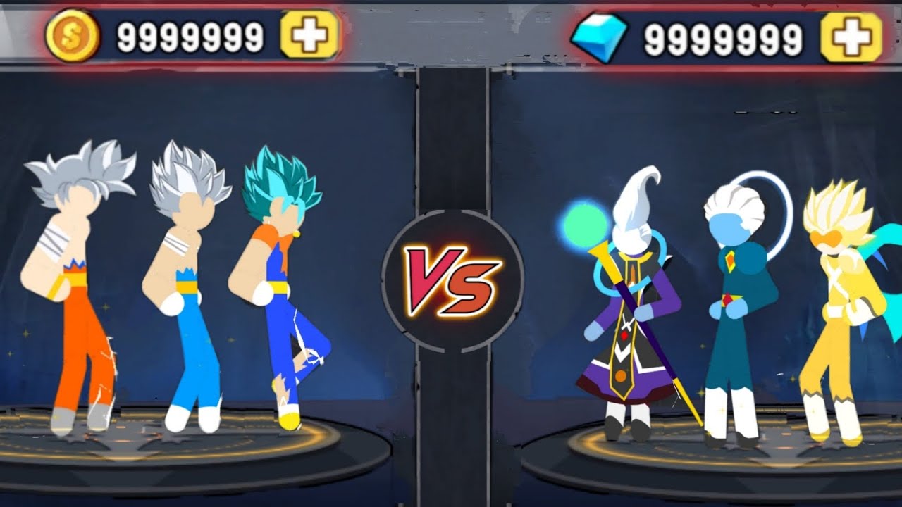 Stickman Warriors Vegito, Goku Ultra, Vegeta Ultra Vs Whis, Grand ...