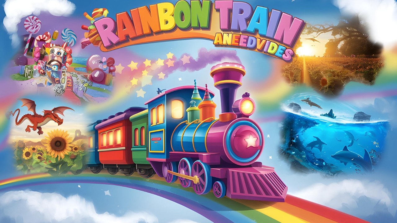 "The Magical Ride of the Rainbow Train - A Colorful Adventure for Kids!" - YouTube