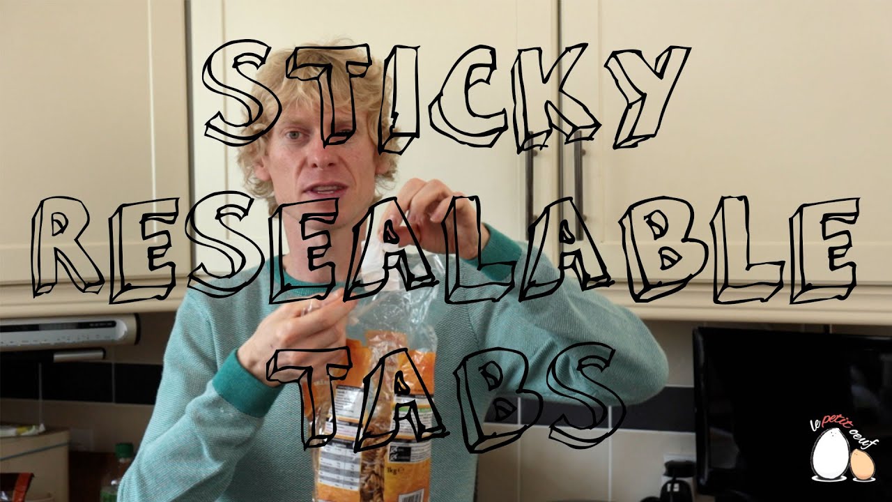UK Supermarkets and Food Producers: Sticky Resealable Tabs - YouTube