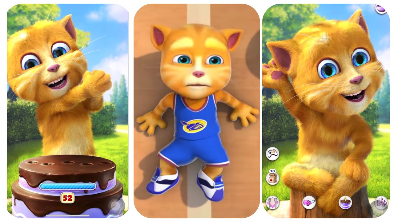 talking ginger shorts🥦🥨🌽🍌🍒🥪🐈#talkingginger - YouTube