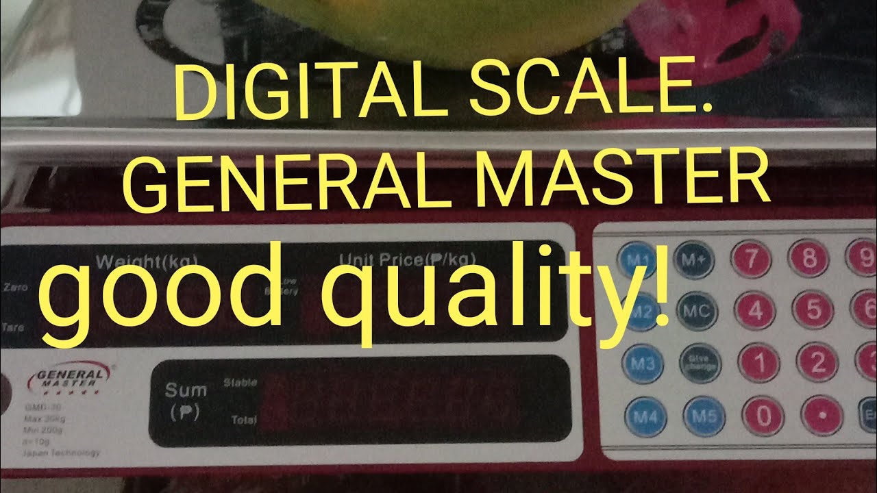 Digital weighing scale/general master mura lng pag cash|PAANO GAMITIN ...