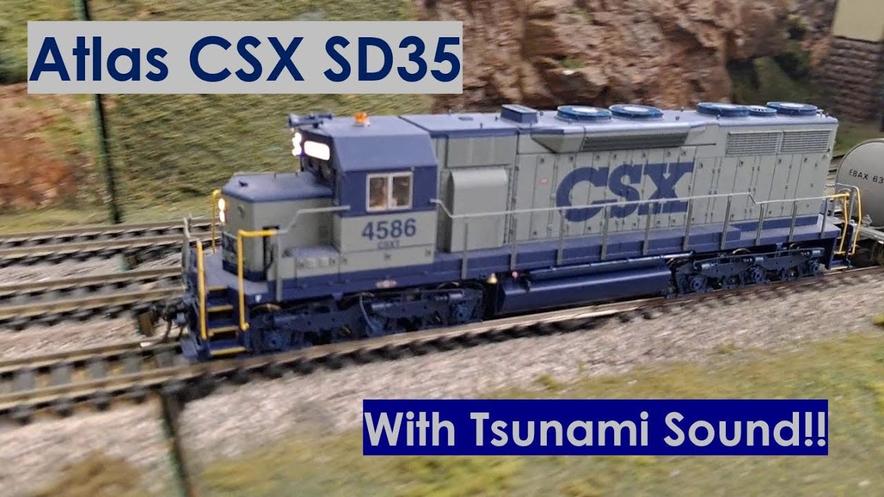 Atlas SD35 Tsunami 2 Sound pulling 30 cars! - YouTube