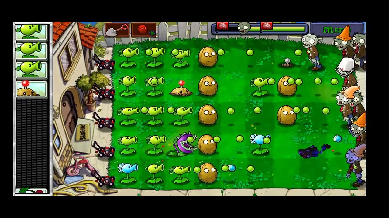 Plants vs zombies | Nivel 10 | Día - YouTube