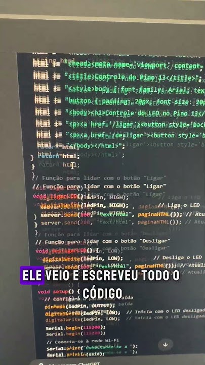 Como criar o seu primeiro projeto com ESP32 sem saber programar! #chatgpt #arduinobrasil #esp32 ...