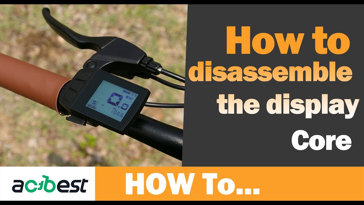 How to disassemble the display-Actbest Core Electric Bike - YouTube