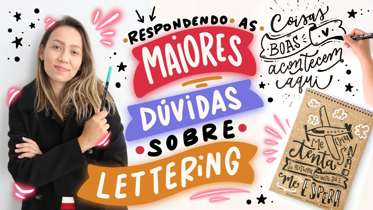 Respondendo as maiores dúvidas sobre lettering! Karol Stefanini - YouTube