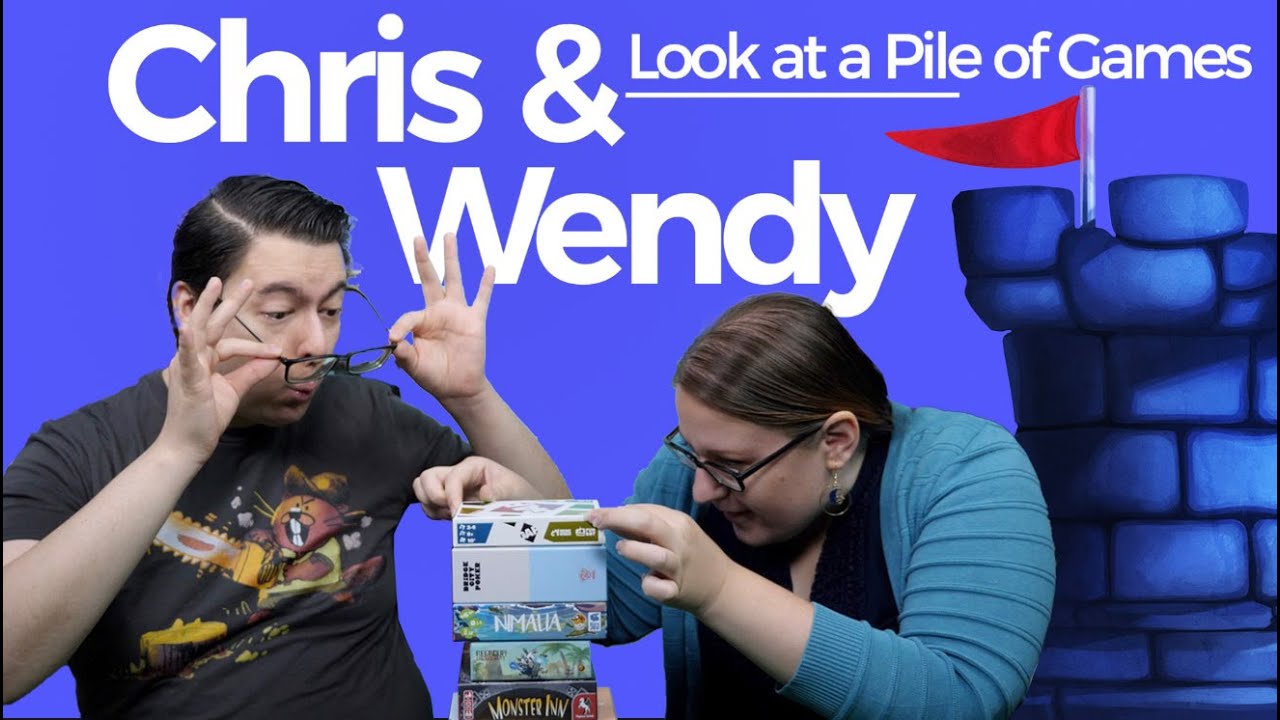 Chris and Wendy Look at a Pile of Small Box Card Games - YouTube