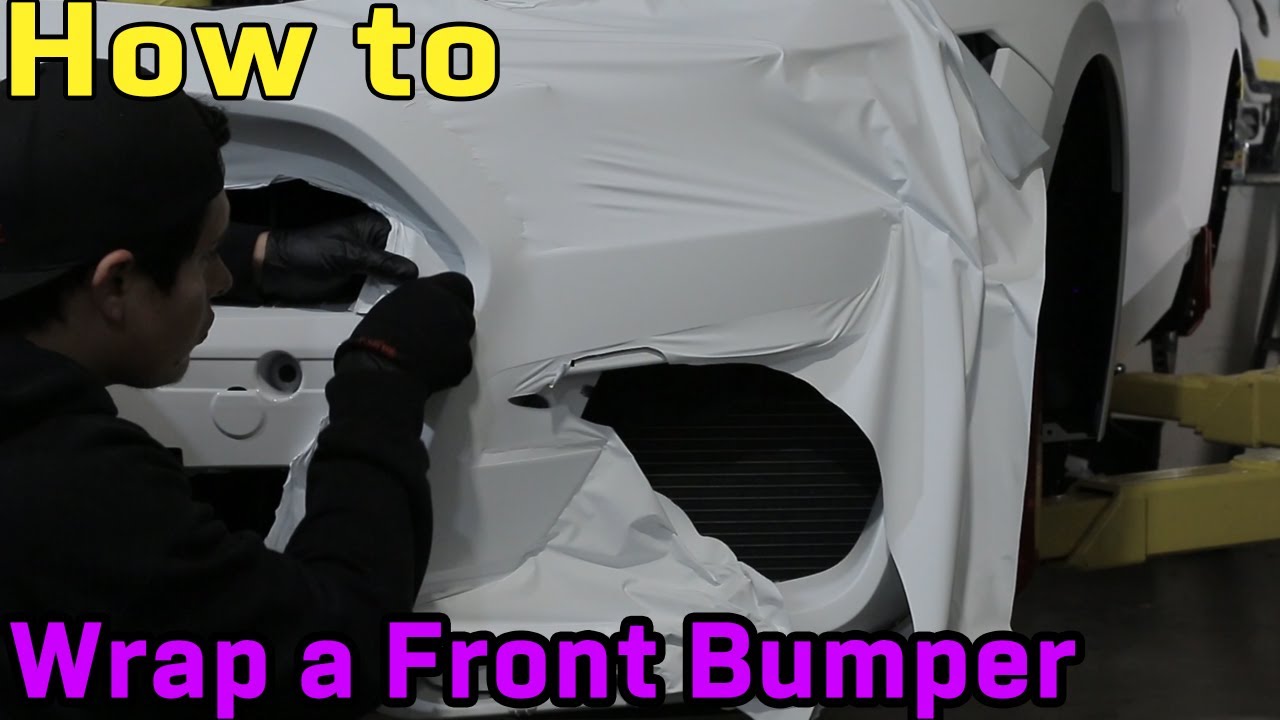 How to Vinyl Wrap a Front Bumper 2020 GT500 - YouTube