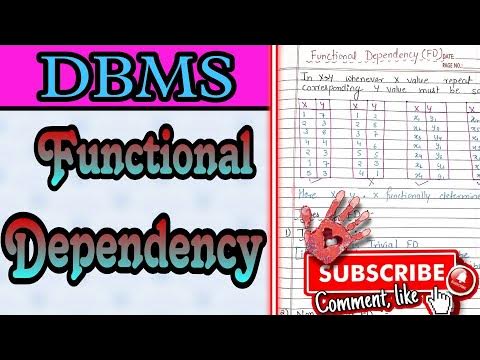 Functional dependency (FD) || DBMS #dbms - YouTube