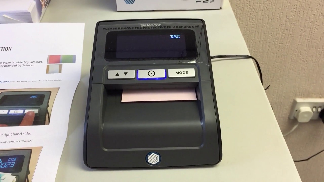Safescan 155-S Counterfeit Detector - Fails new £5 Polymer Note E05 ...
