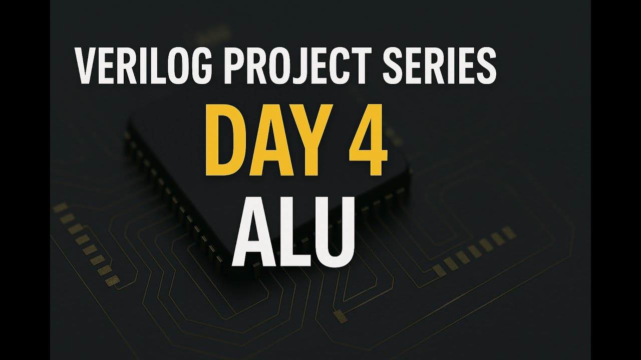 Alu Design Using Verilog Day 4 Of Verilog Project Series Verilog 5014