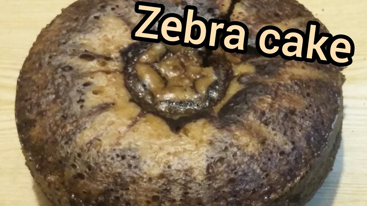 ZEBRA CAKE RECIPE IN REGULAR SAUCE PAN l CHOCOLATE & VANILLA MARBLE ...