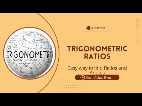 Easy way to find Trigonometric Ratios and Angles || Maths Rage #maths # ...
