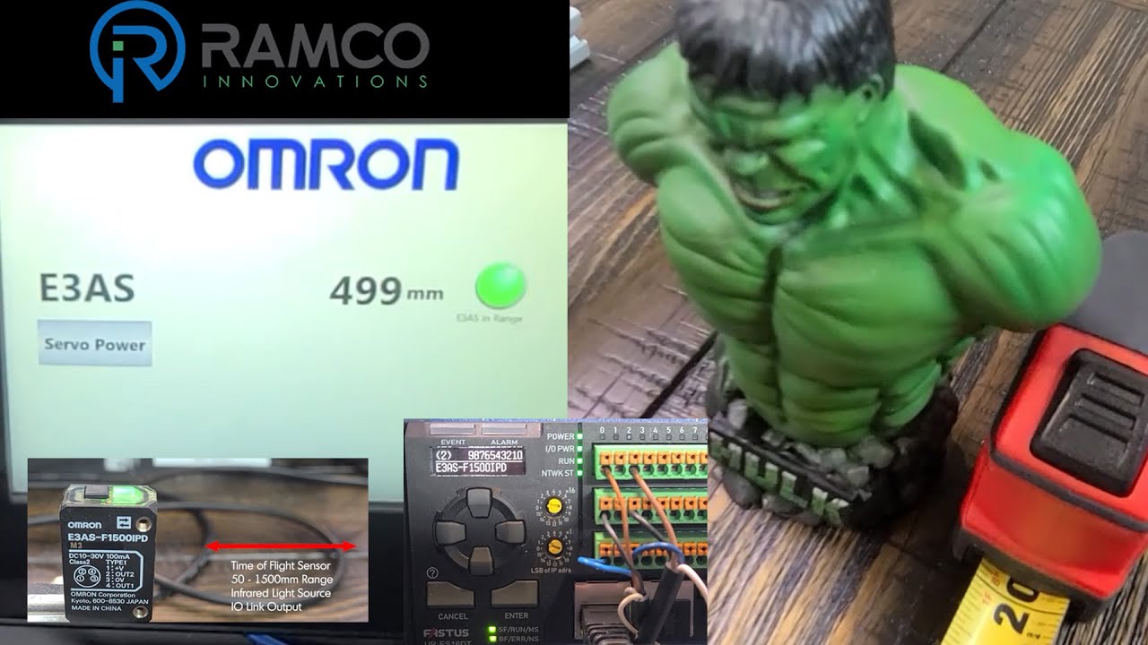 Omron E3AS-F IO Link Sensor quick Demonstration - YouTube