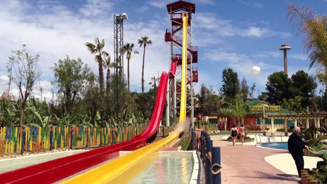 Montado en el Tobogán más alto de Europa King Khajuna . PortAventura ...