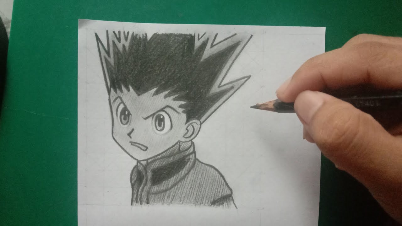 How to draw Gon Freecss / Drawing Gon Freecss / Hunter X hunter / Anime ...