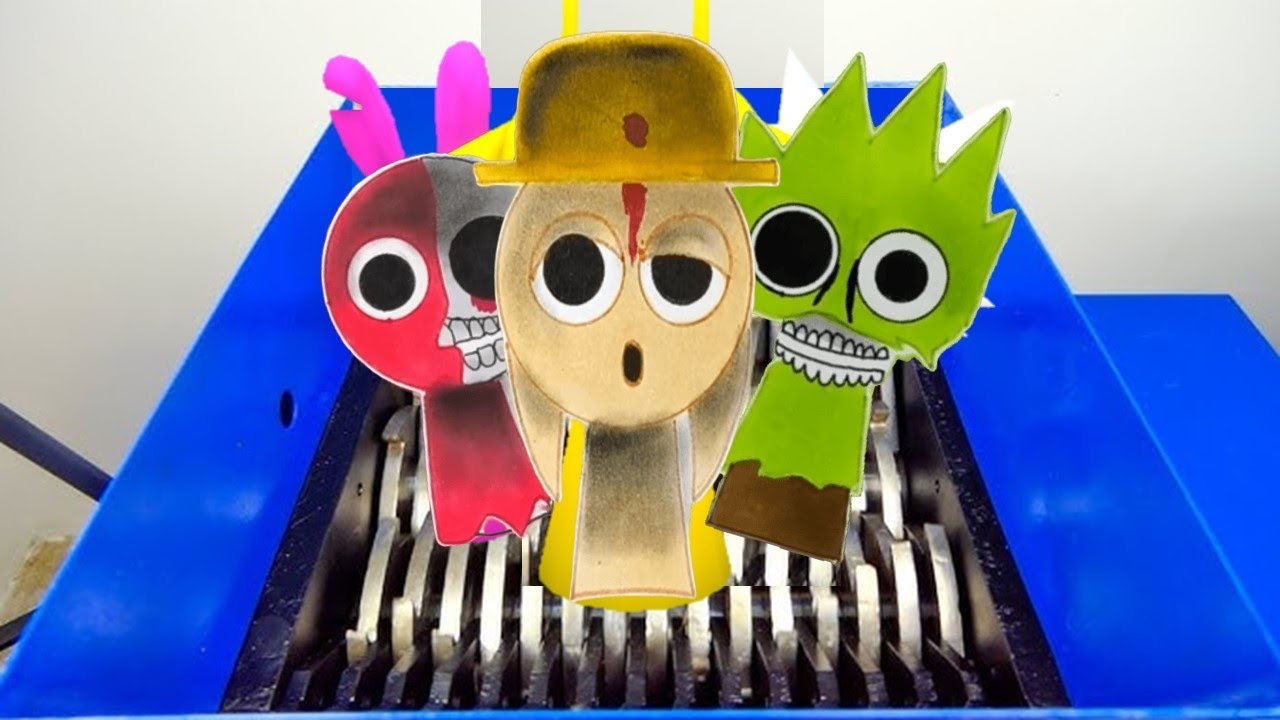SHREDDING CHARACTERS HORROR VERSIONS SPRUNKI - YouTube