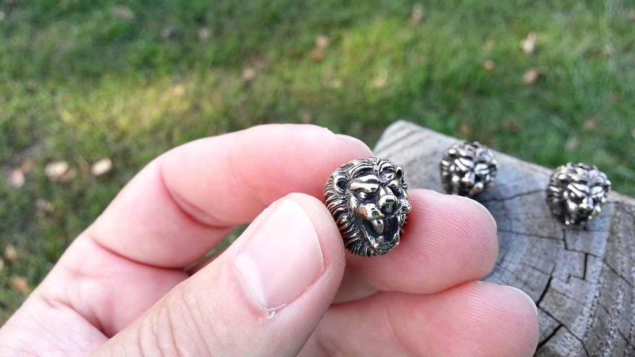 Lion ARMory Small Lion Head Lanyard Bead - YouTube