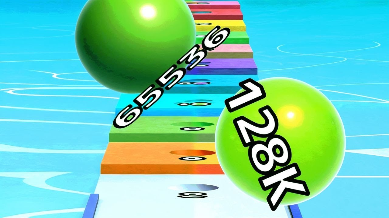 Ball Run Infinity Number Up To (128M, 256M, 512M, 1024M) ! All Levels ...