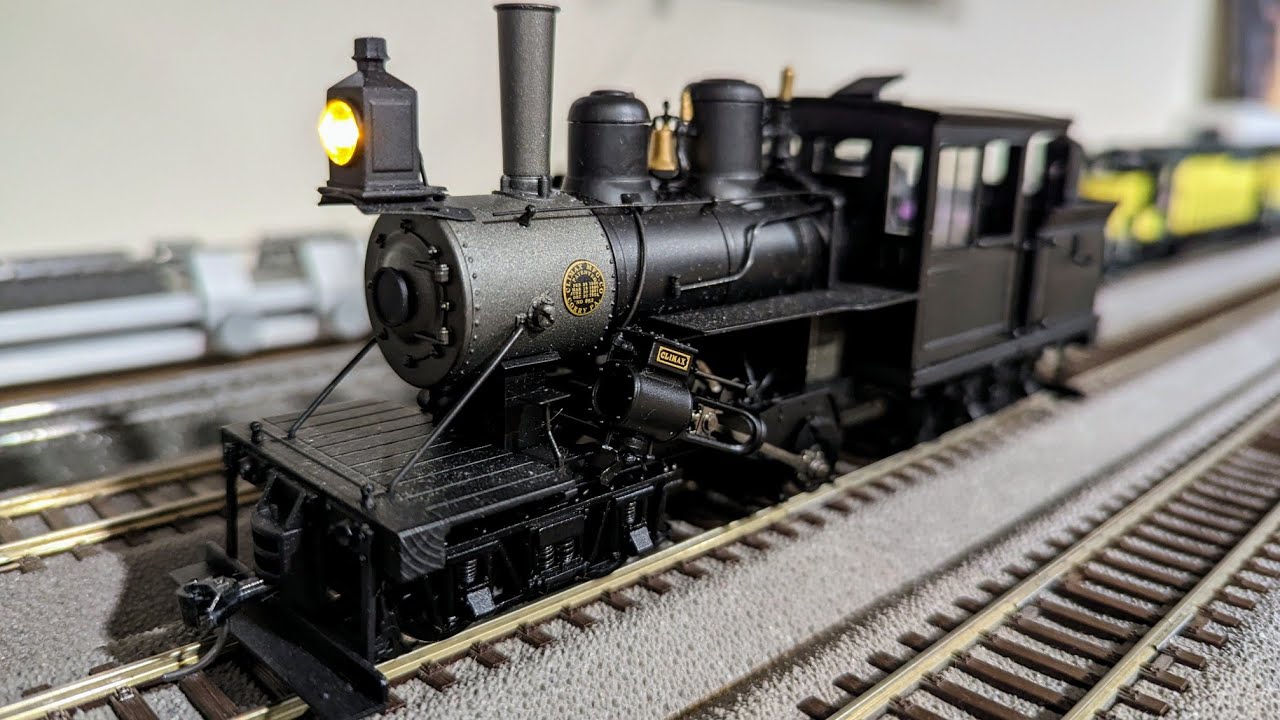 Test run Bachmann On30 Climax DCC Soundtraxx sound decoder - YouTube