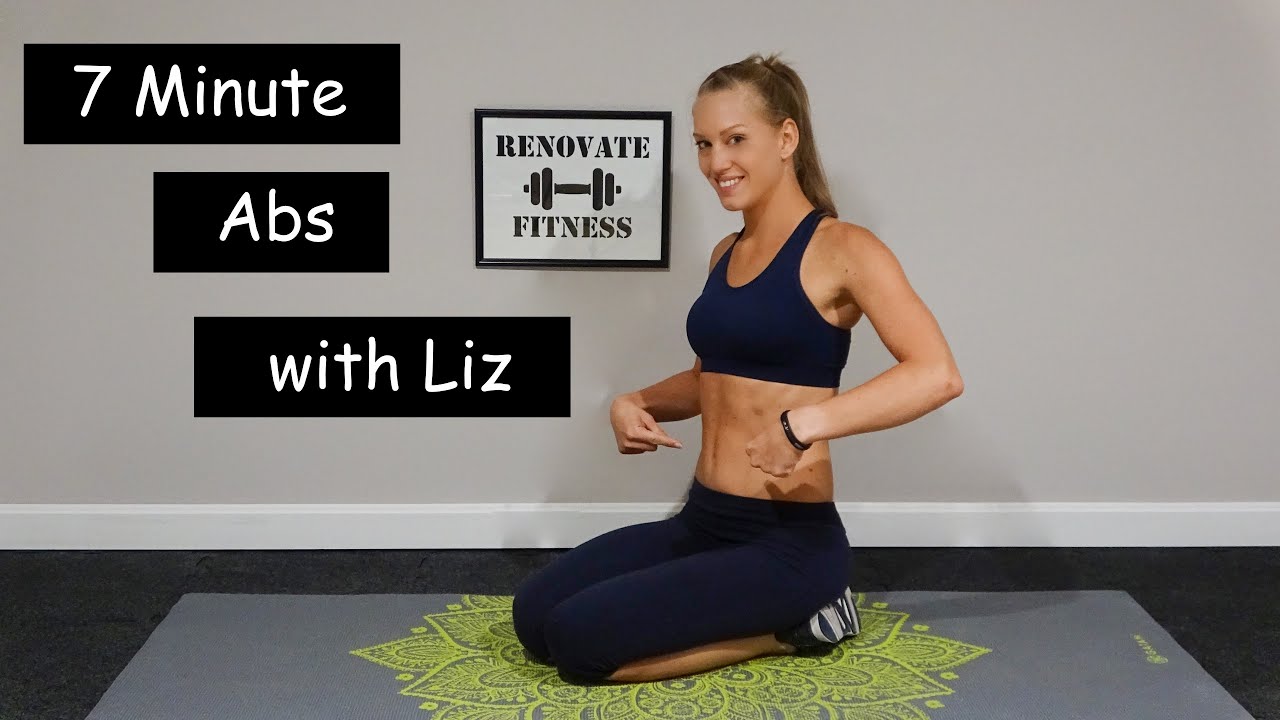 7 Minute Abs Core Workout with Liz - YouTube