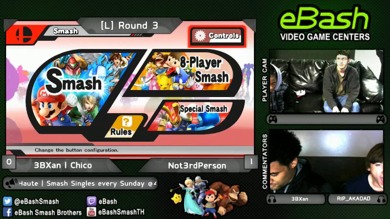Chico Jenkins (Ness/Sheik) vs. Not3rdPerson (Shulk) - Smash Sunday ...