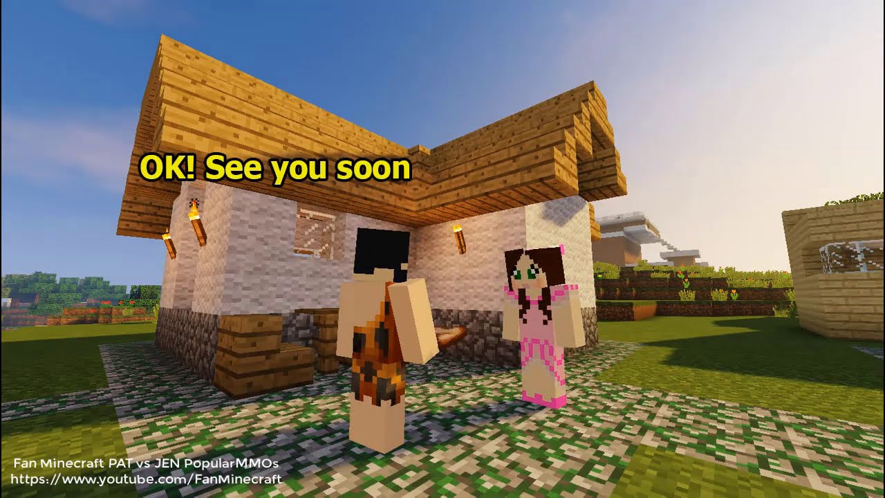 Pat and Jen Minecraft: How did Jen destroy The Terrible Monster? - YouTube