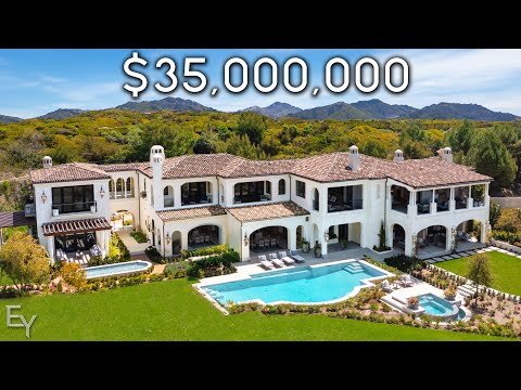 Im Inneren einer 35.000.000 Dollar teuren kalifornischen Mega-Villa mit Meerblick!
