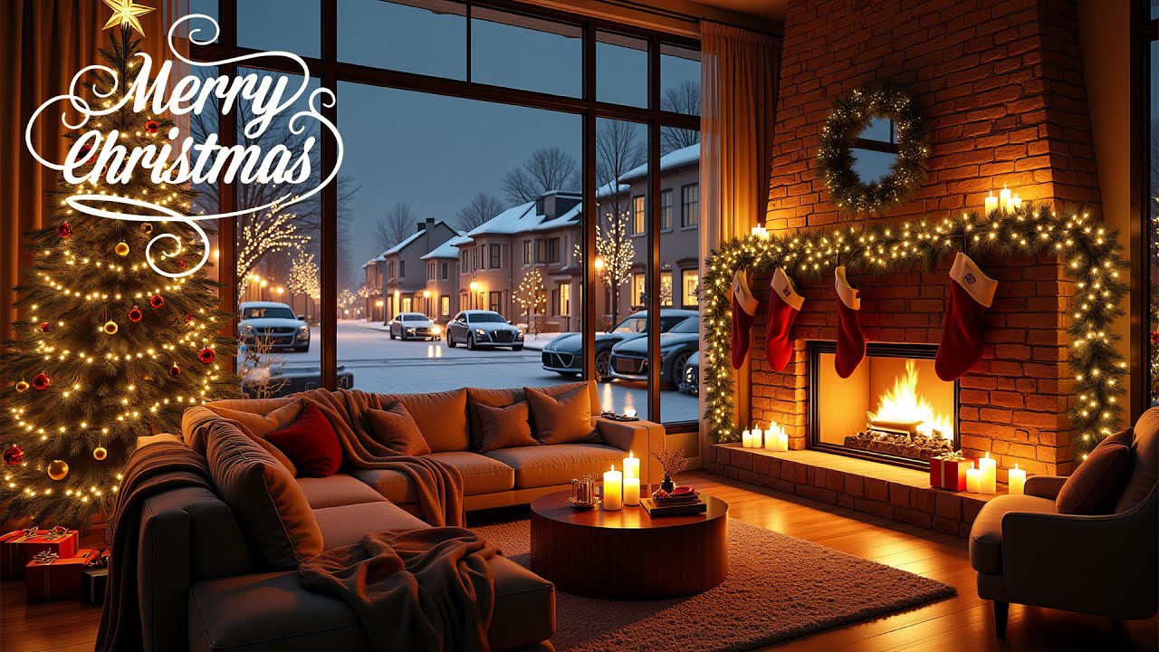 Relaxing Christmas Music Ambience 🎅 3 Hours Relaxing Christmas Music ...