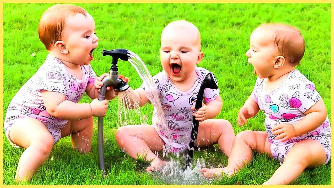 BEST Video Of Baby Playing With Water || 5-Minute Fails - YouTube