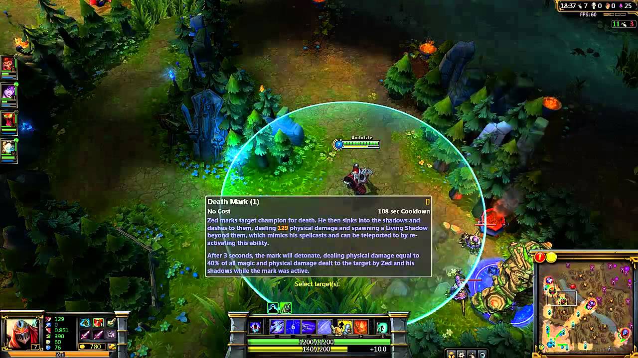 LoL - Zed Abilities - YouTube