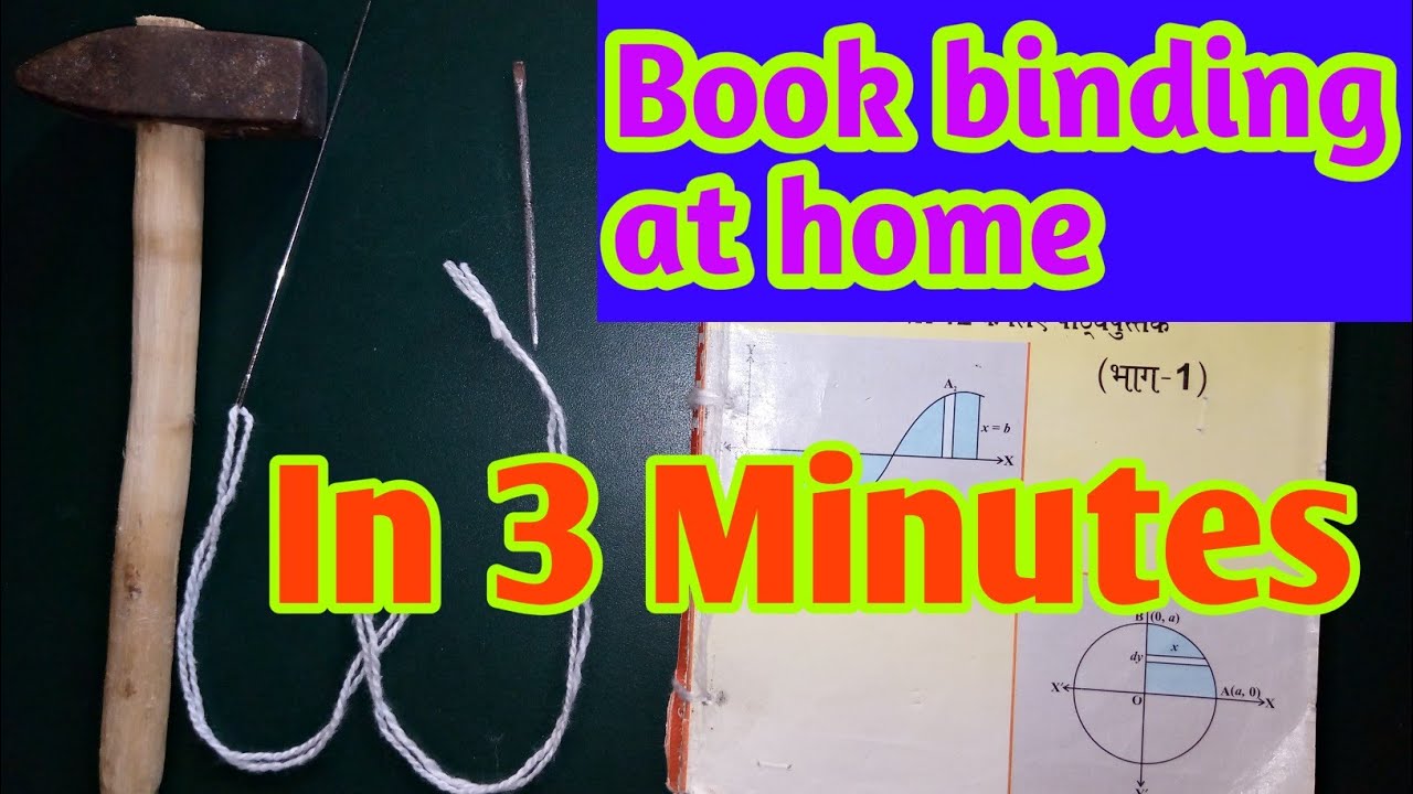 How to bind a book yourself || Book binding at home || Book binding ...