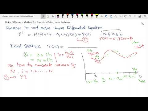 Finite Difference method for Second order boundary value problem - YouTube