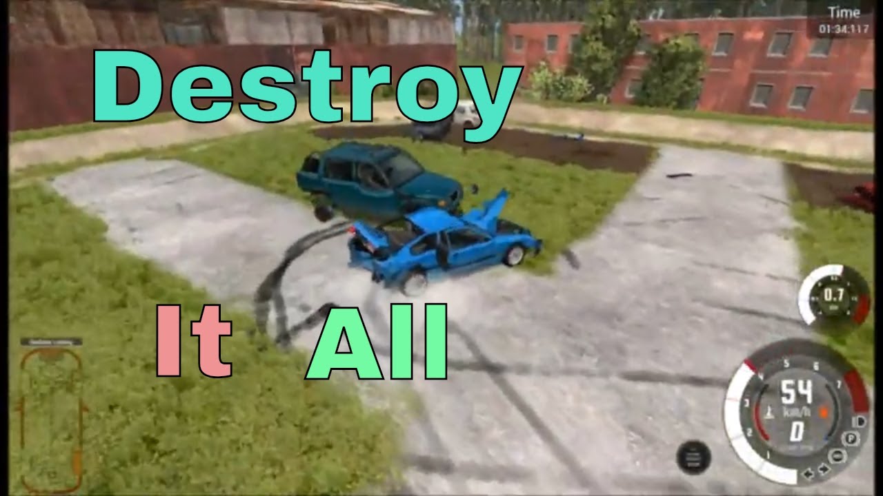 Make a small car smaller. BeamNG.Drive - YouTube