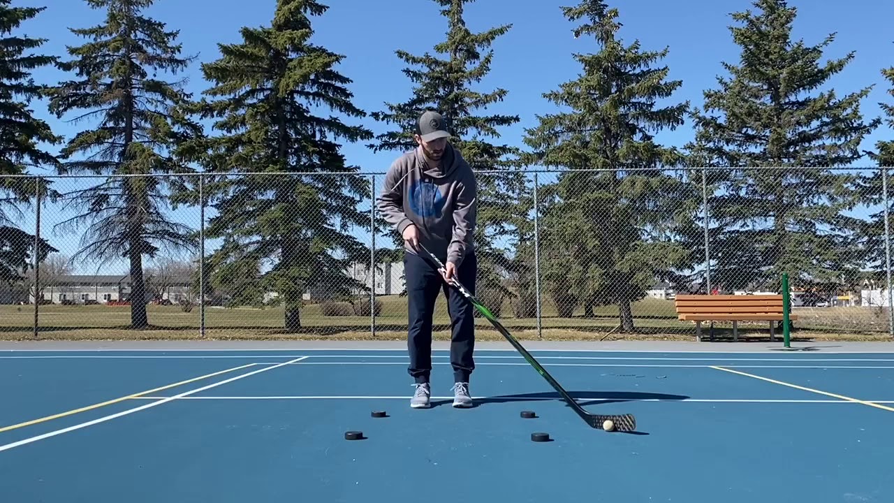 At Home JHD Skills: Around Pucks Stationary Stickhandling - YouTube