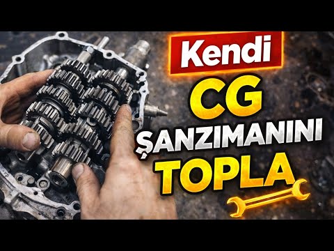 Cg şanzıman toplama Cg 125 150 200 250 tüm modeller için video uygundur #cg #motovlog 