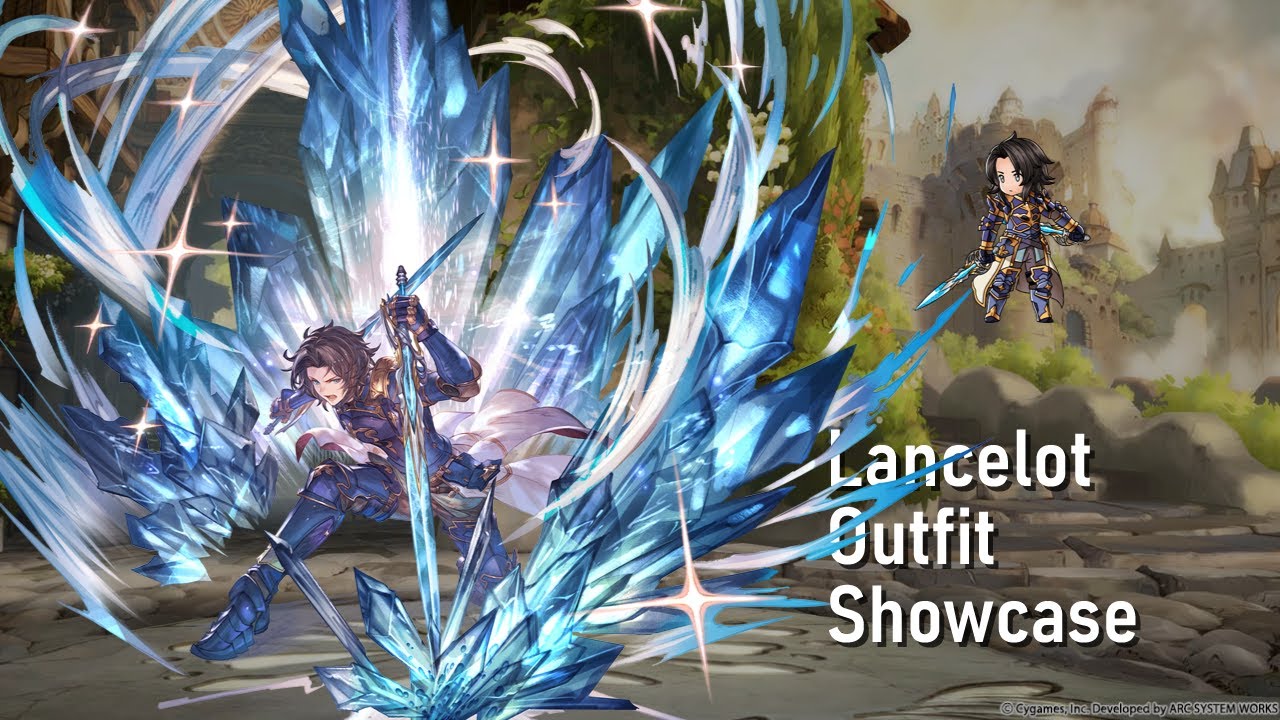 Lancelot Daily Outfit - Blades of Icy Blue GBF Animation Showcase - YouTube
