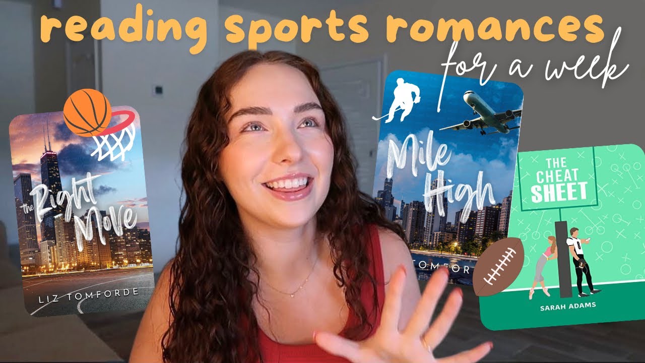 reading ONLY sports romances for a week 🏈🏒🏀 *spoiler free* reading vlog ...