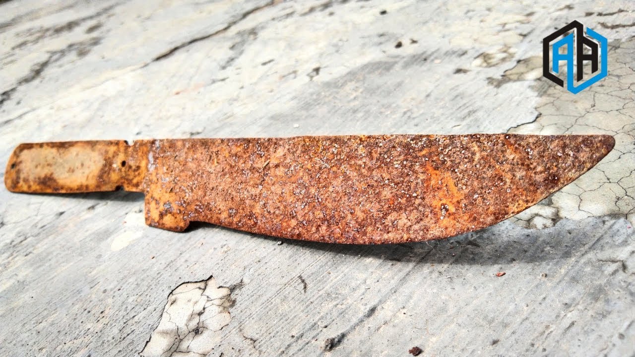 Antique Rusty Butchers Knife Restoration [ Very Rusty Restoration ...