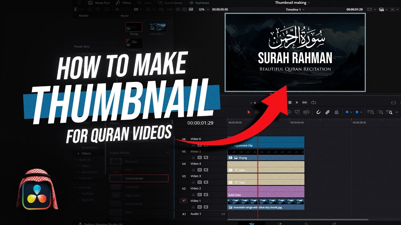 Make Pro YouTube Thumbnails in DaVinci Resolve – Easy for Beginners ...