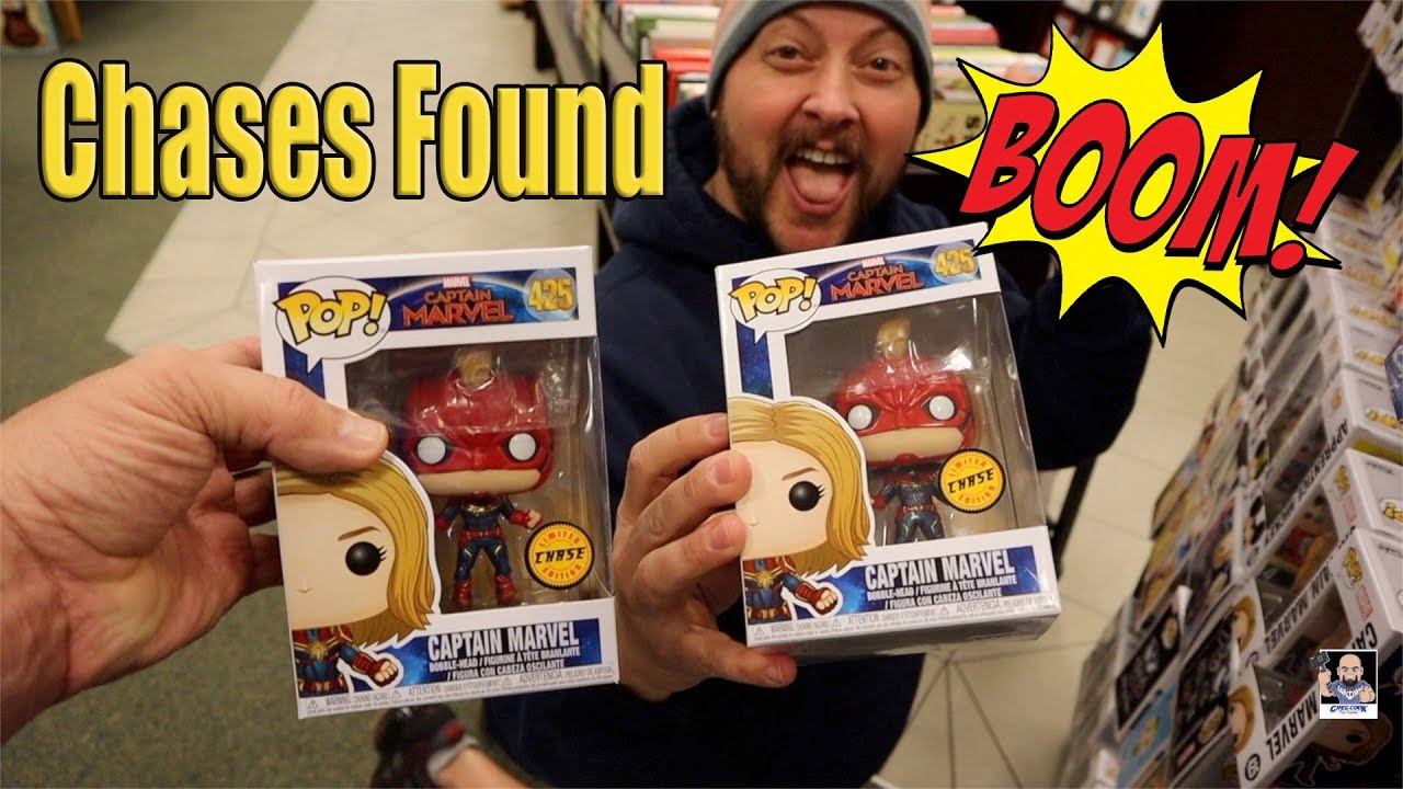 Captain Marvel Chase Pops Found at Barnes and Noble - YouTube