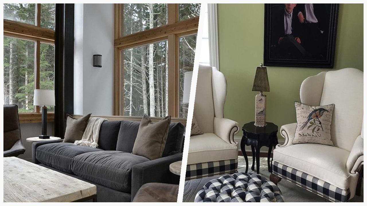 75 Green Living Room With No Tv Design Ideas You'll Love ⭐️ - YouTube