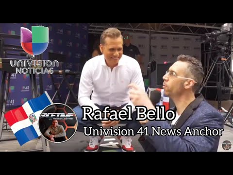 Todd interviews Univision News Anchor Rafael Bello at the 2022 National ...