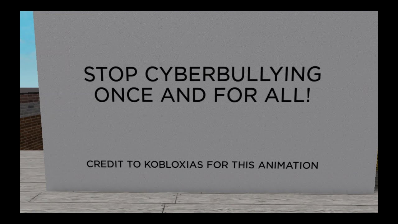 Cyberbullying - A Roblox Animation | Kobloxias - YouTube