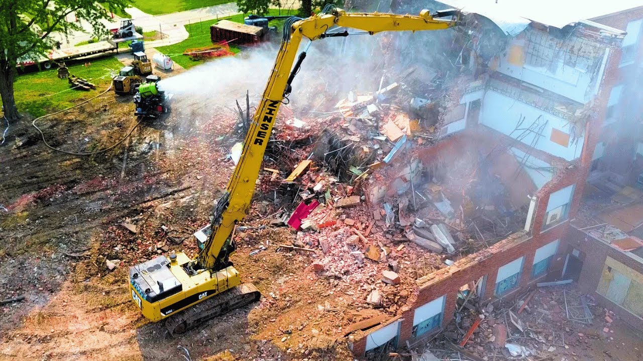 116 Year Old Centerville High School Demolition Project - Tour of ...