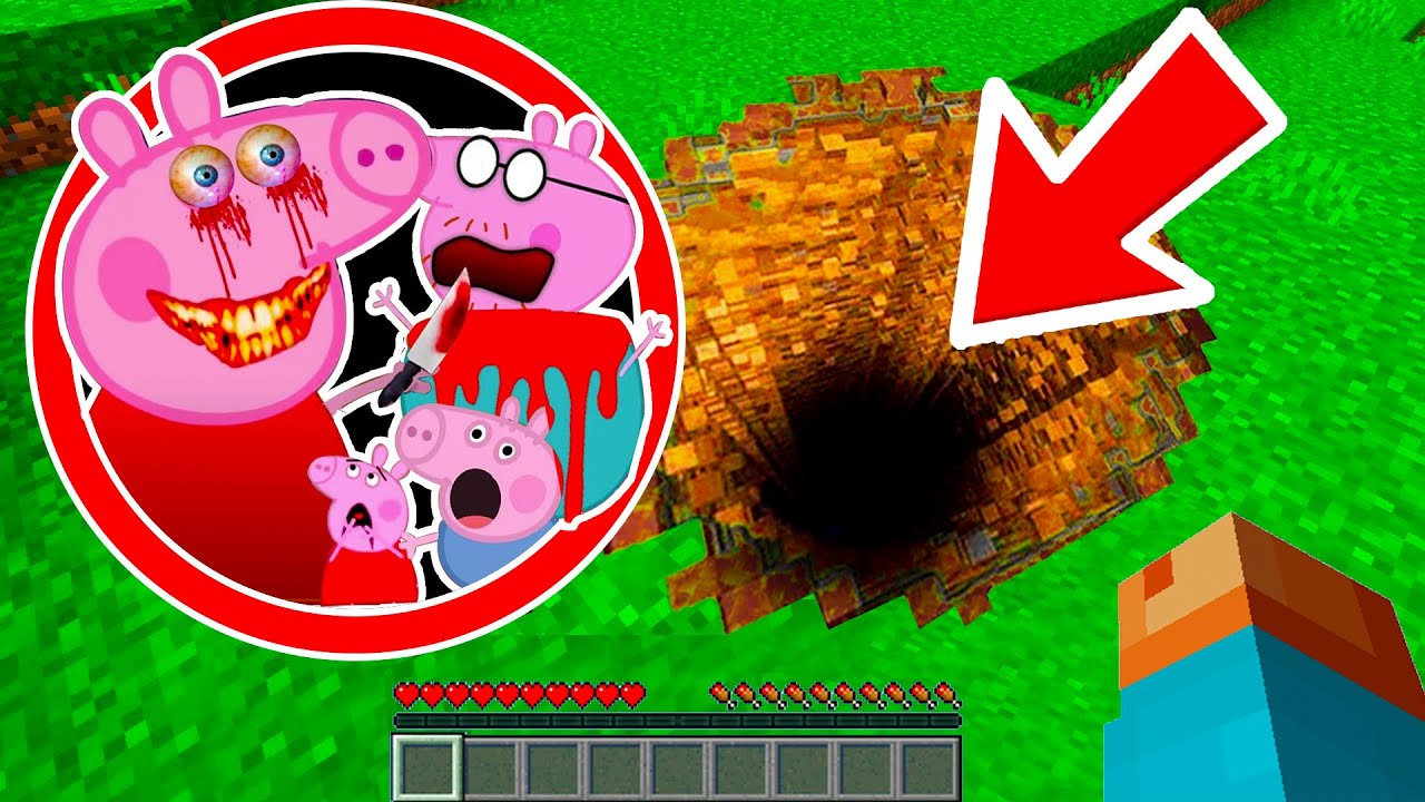 No Entres a la Base secreta de PEPPA PIG a las 3 AM en Minecraft - YouTube