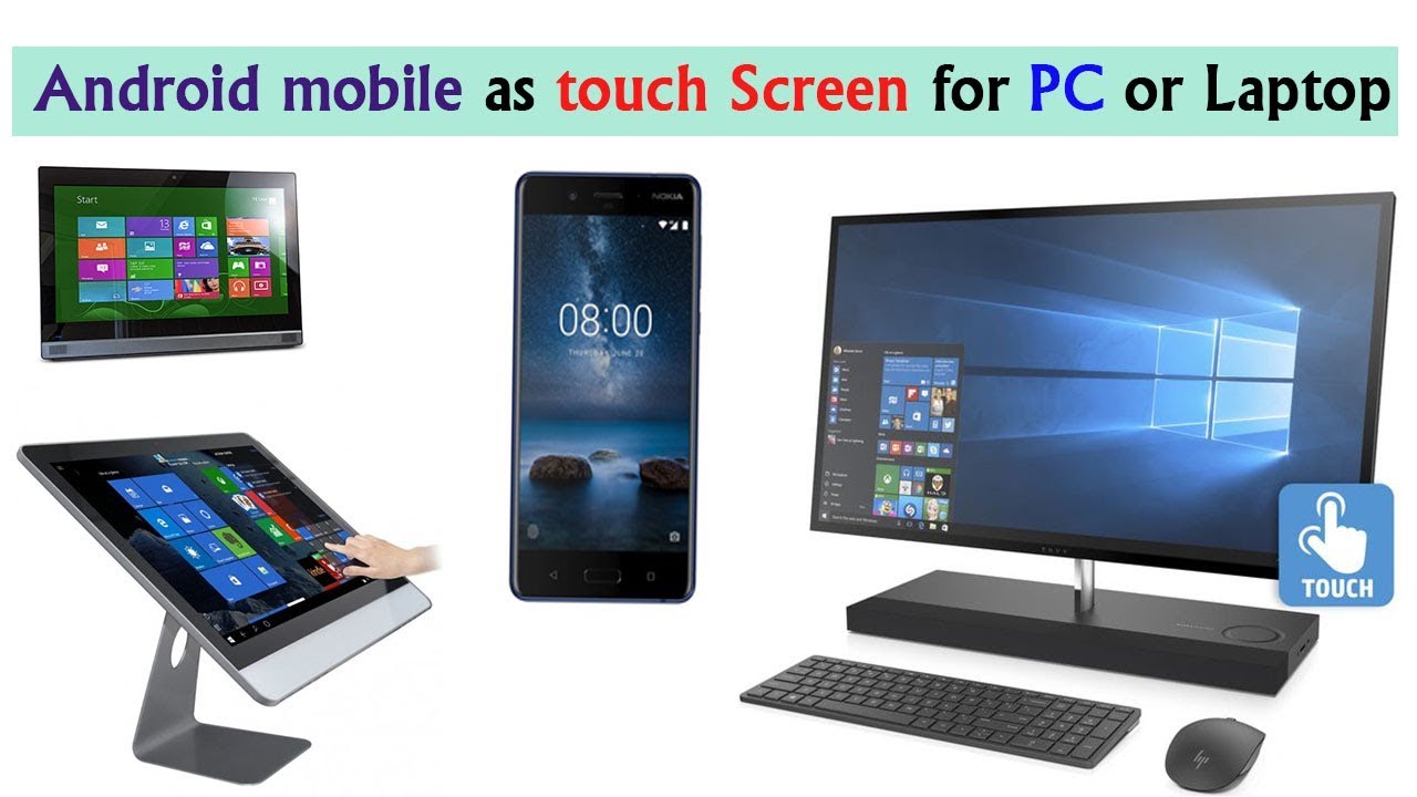 How to use your Android phone as Touch Screen for PC or Laptop - YouTube