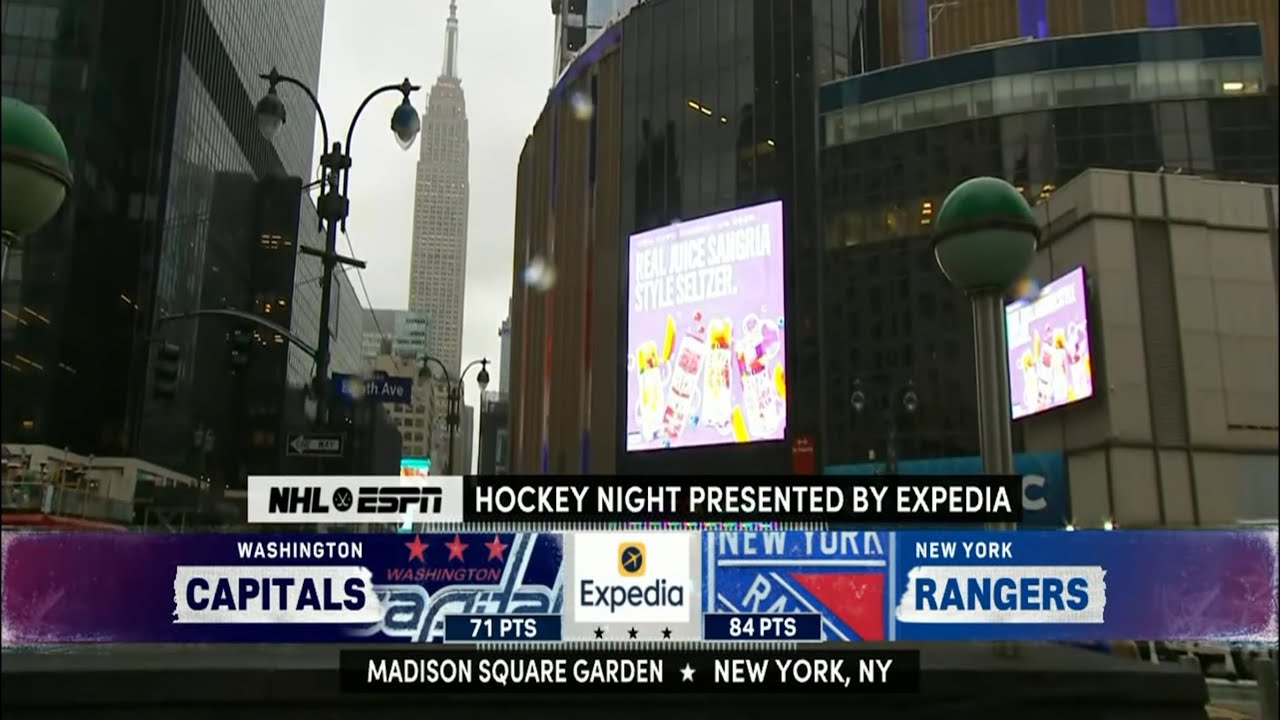 NHL on ESPN intro Capitals at Rangers - YouTube