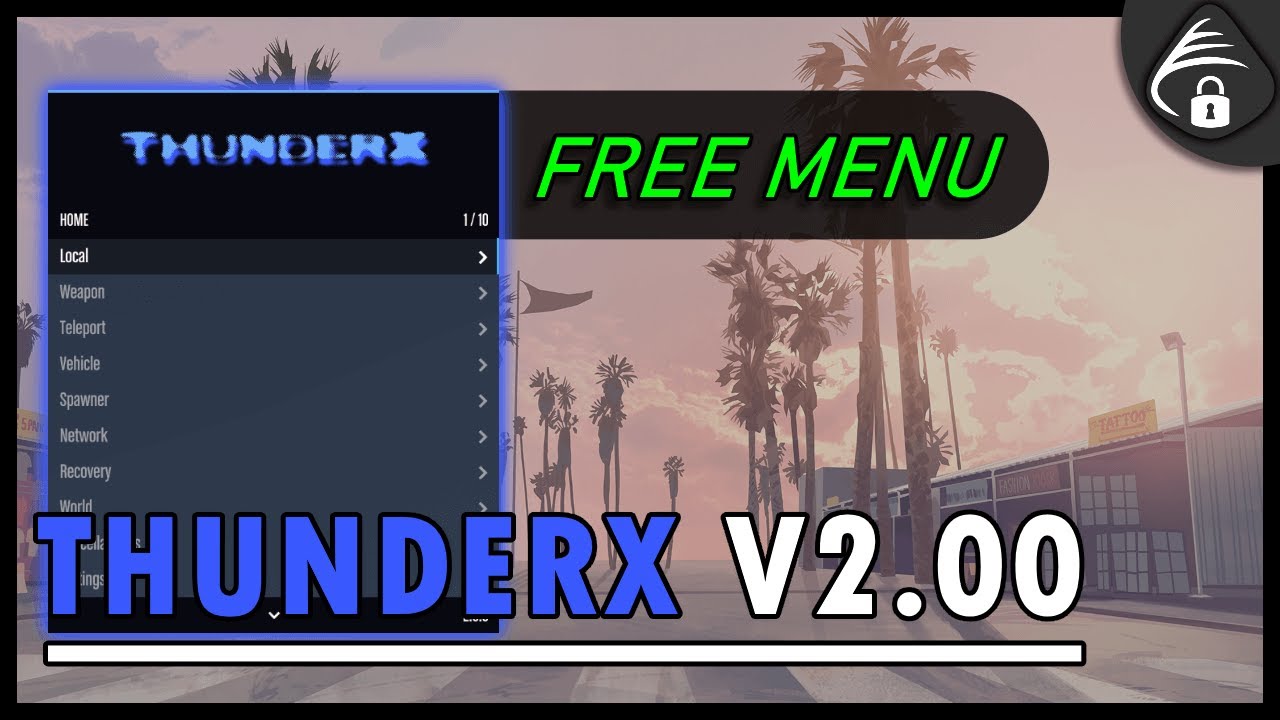 ThunderX v2.00 UPDATED MENU! | FREE GTA V Mod Menu | NEW UI AND FEATURES! | Easy to follow ...